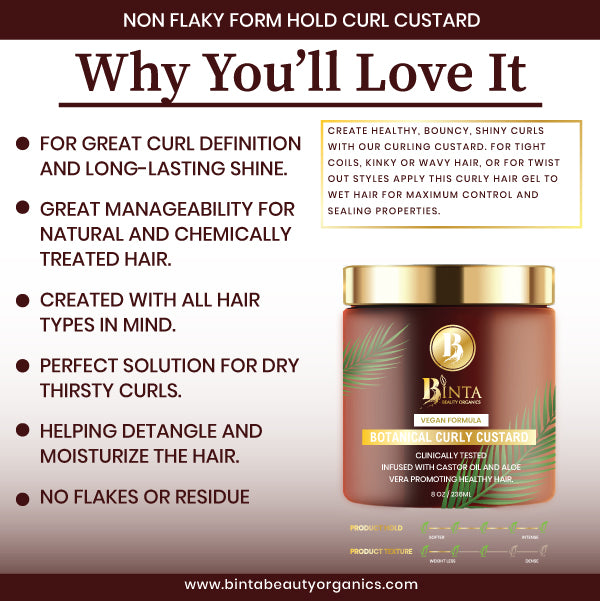 Botanical Curly Custard | Best Curl Activator - Binta Beauty Organics