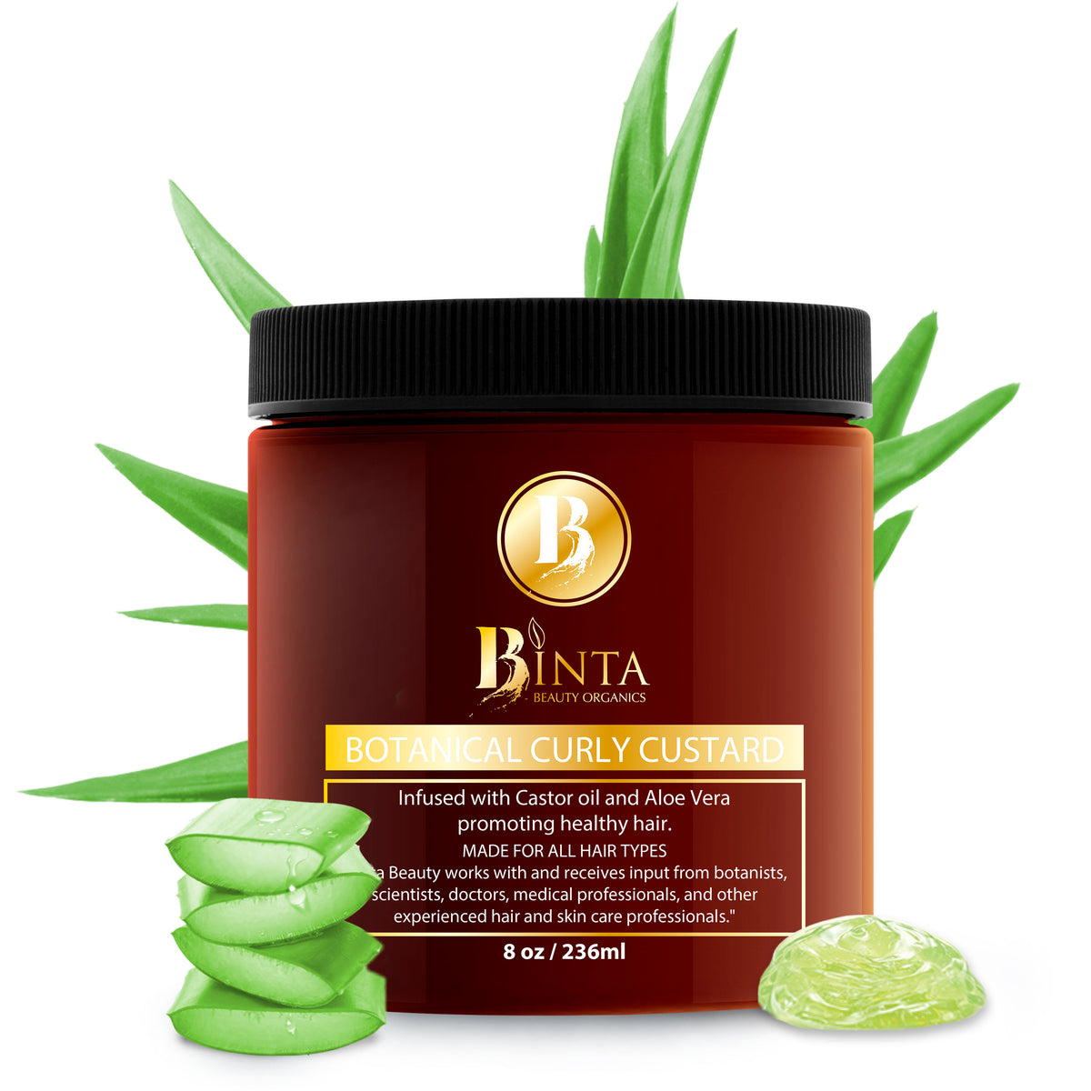 Botanical Curly Custard | Best Curl Activator - Binta Beauty Organics