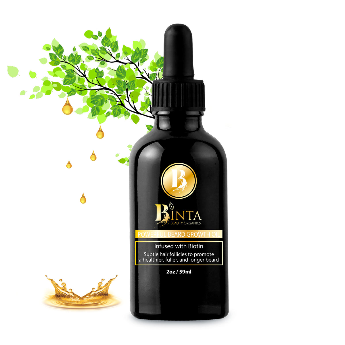 Powerful Beard Growth Serum - Binta Beauty Organics